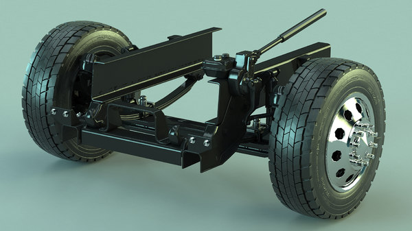 Heavy duty truck chassis 3D model - TurboSquid 1606959