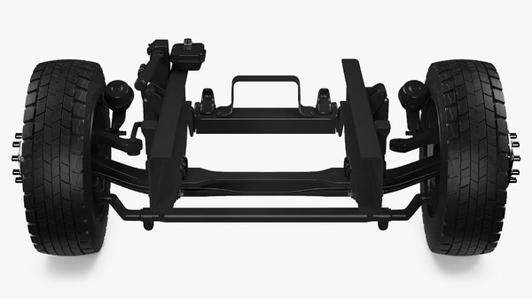 Heavy duty truck chassis 3D model - TurboSquid 1606959