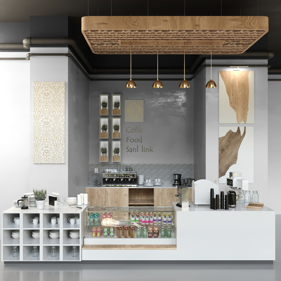 3D coffee point - TurboSquid 1606993