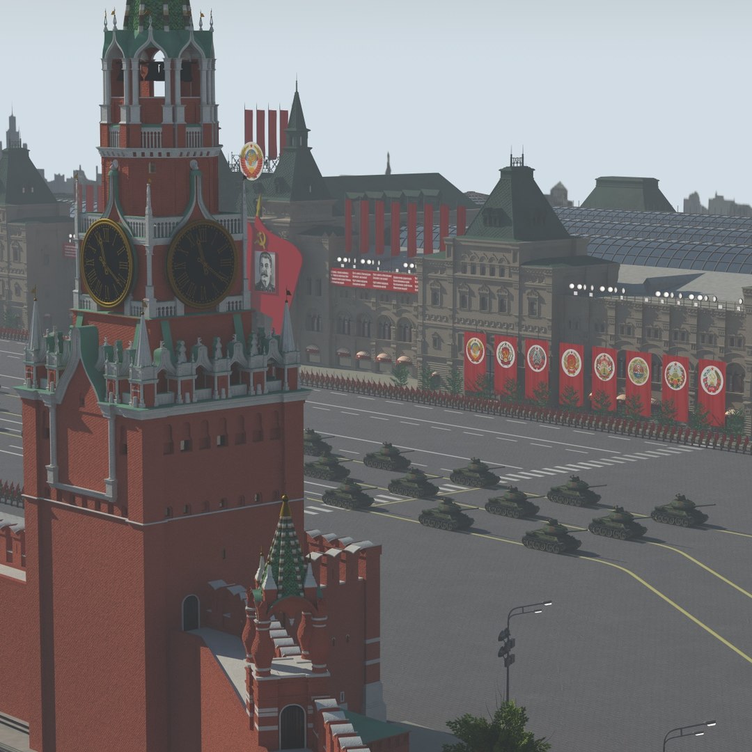 Moscow red square soviet 3D model - TurboSquid 1607047