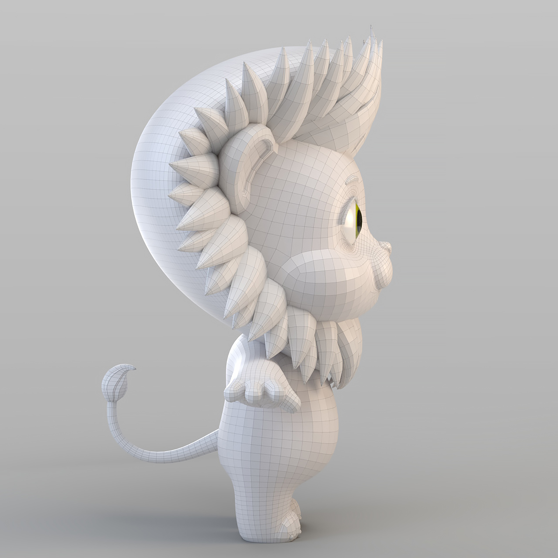 modelo 3d León bípedo de dibujos animados - TurboSquid 1607416