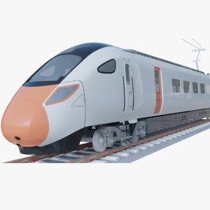 3d uk passenger train model