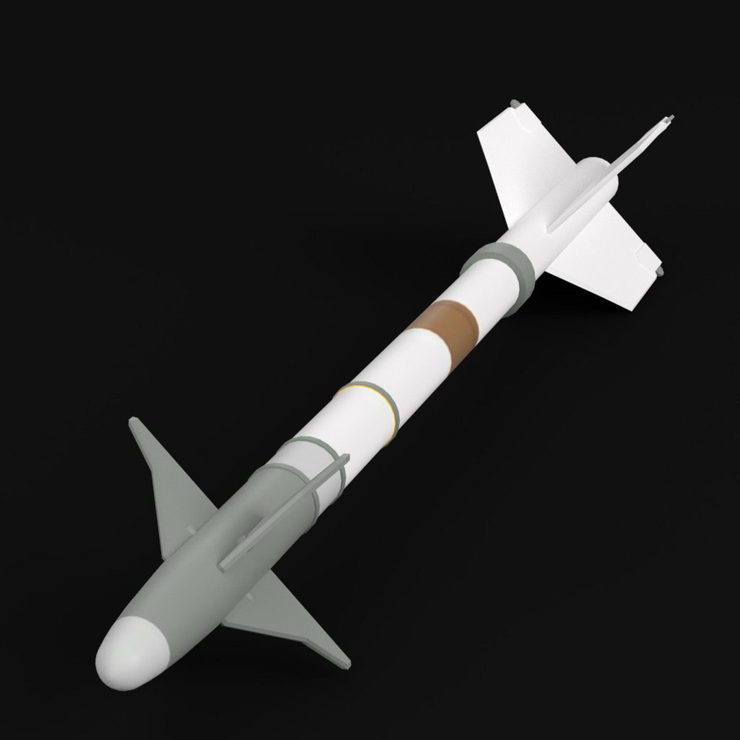 aim-9m sidewinder missile 3d model