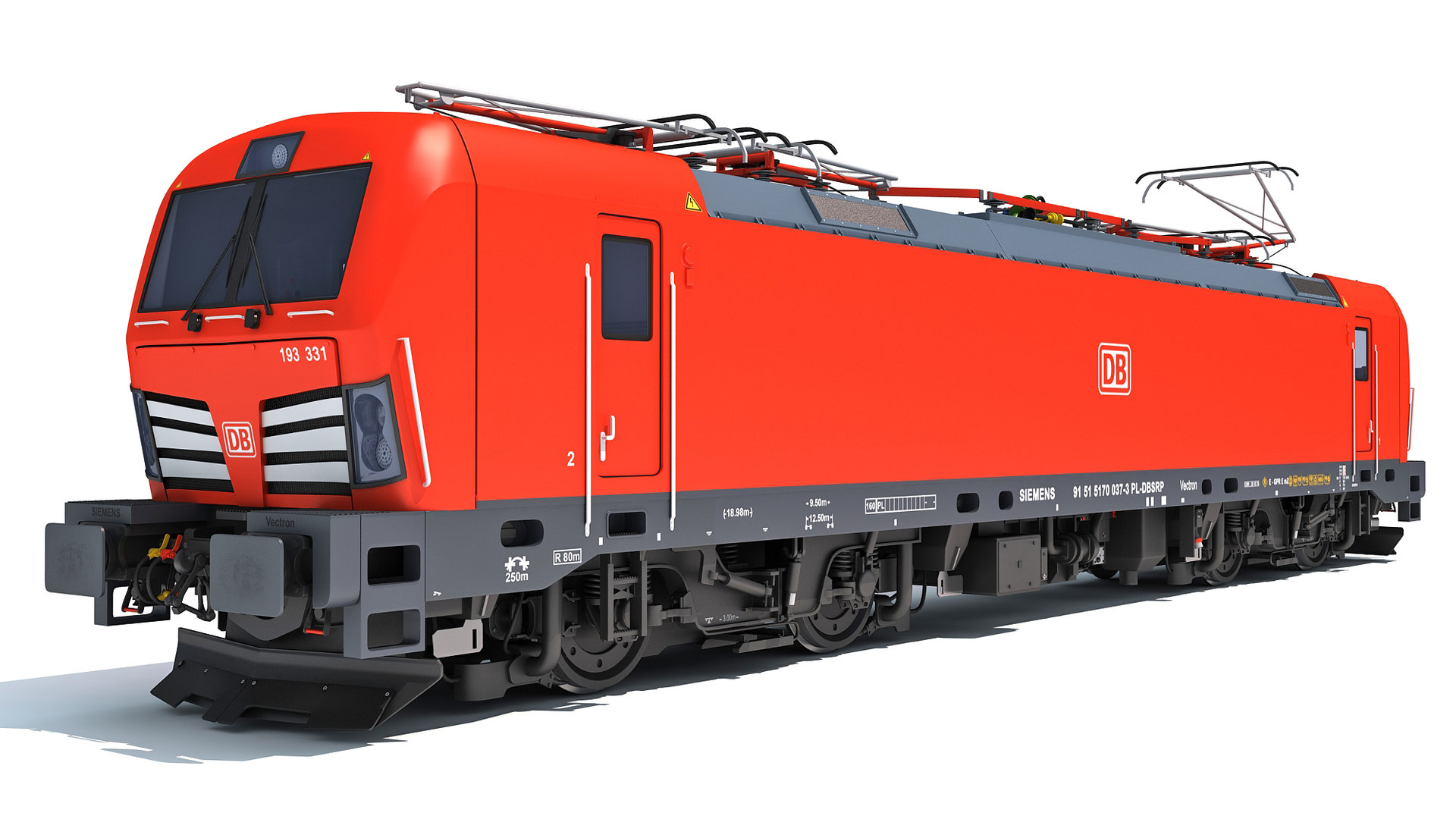 3D siemens vectron locomotive deutsche - TurboSquid 1607575