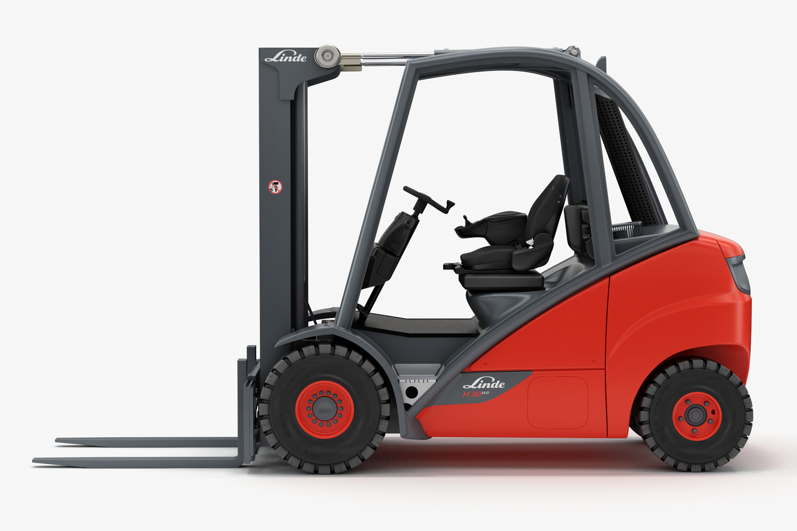 Modello 3D Forklift Linde E30 Rigged - TurboSquid 1704761