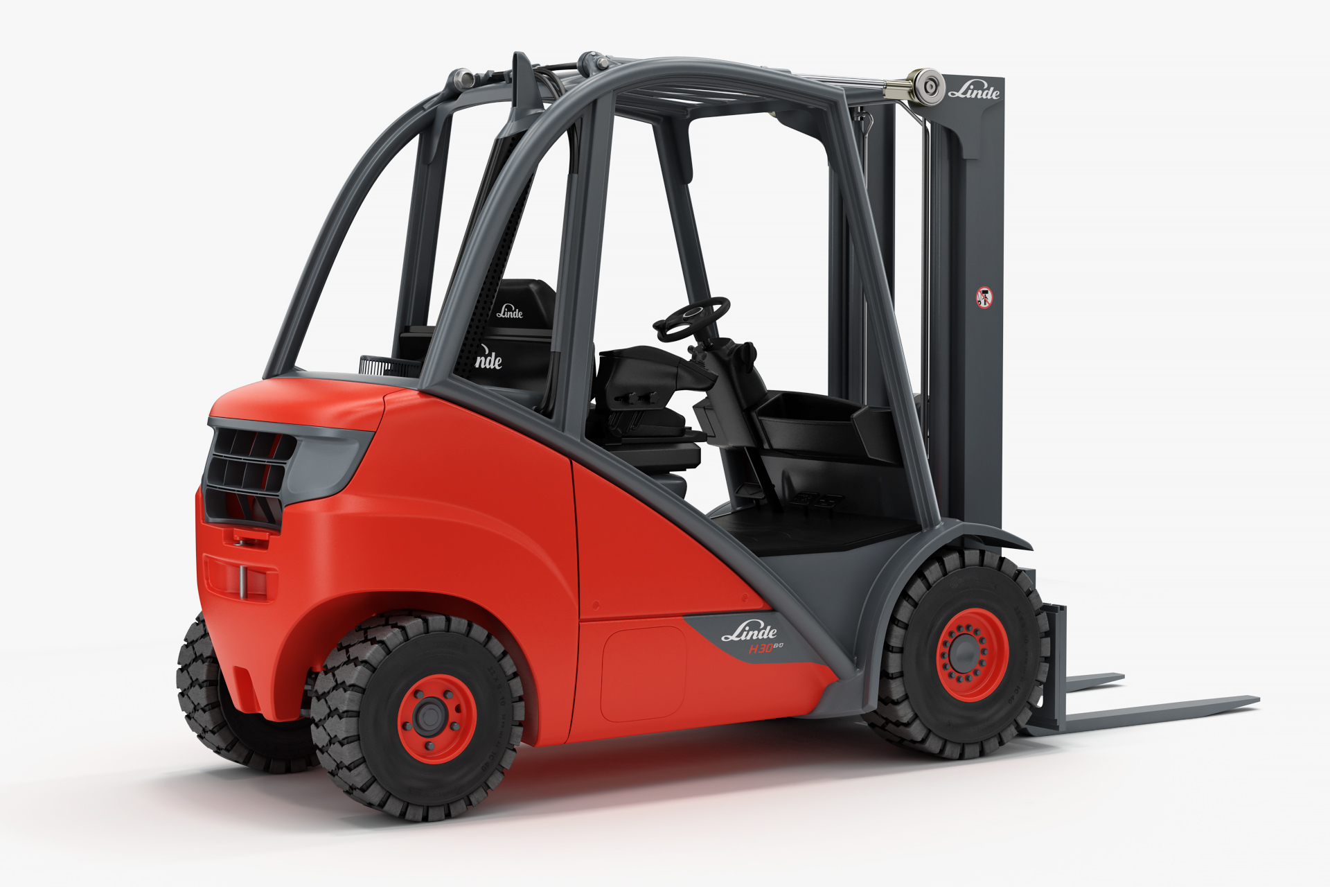 Electric forklift linde e30 3D model - TurboSquid 1608054