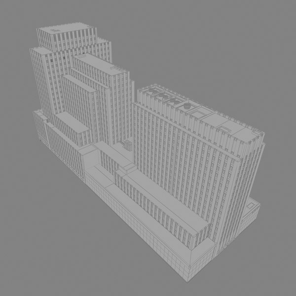 3D rockefeller center - TurboSquid 1607651