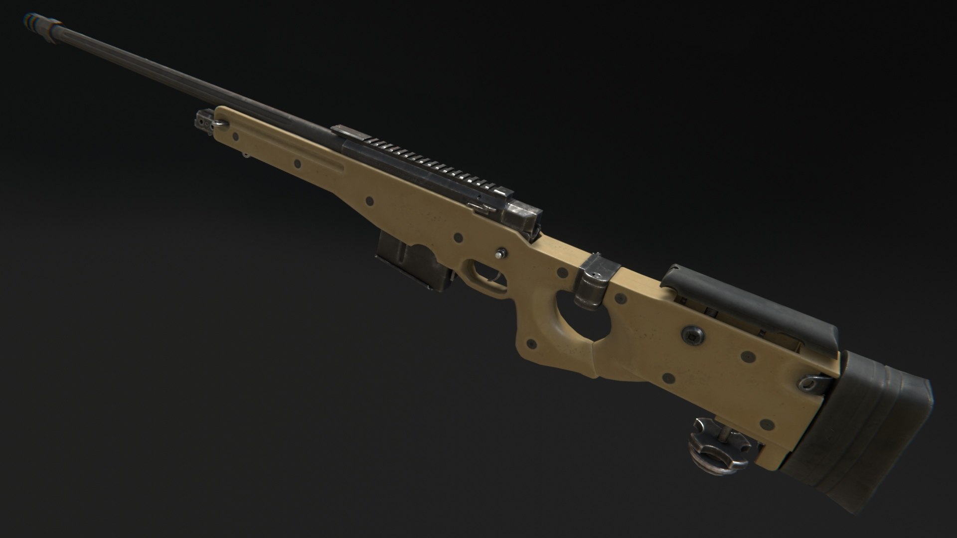 3D awm arctic warfare magnum model - TurboSquid 1607679