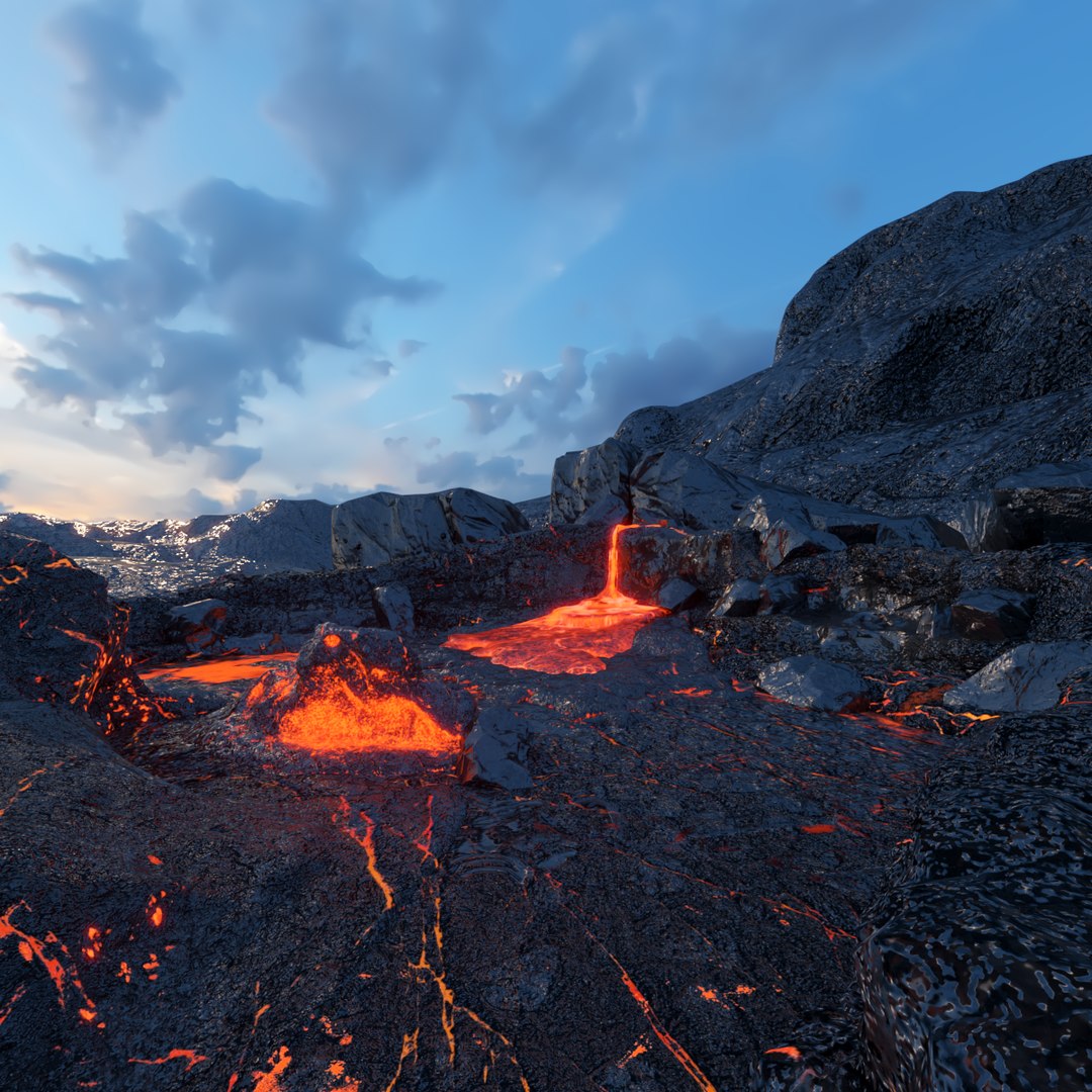 Volcanic eruption pbr 3D - TurboSquid 1607723