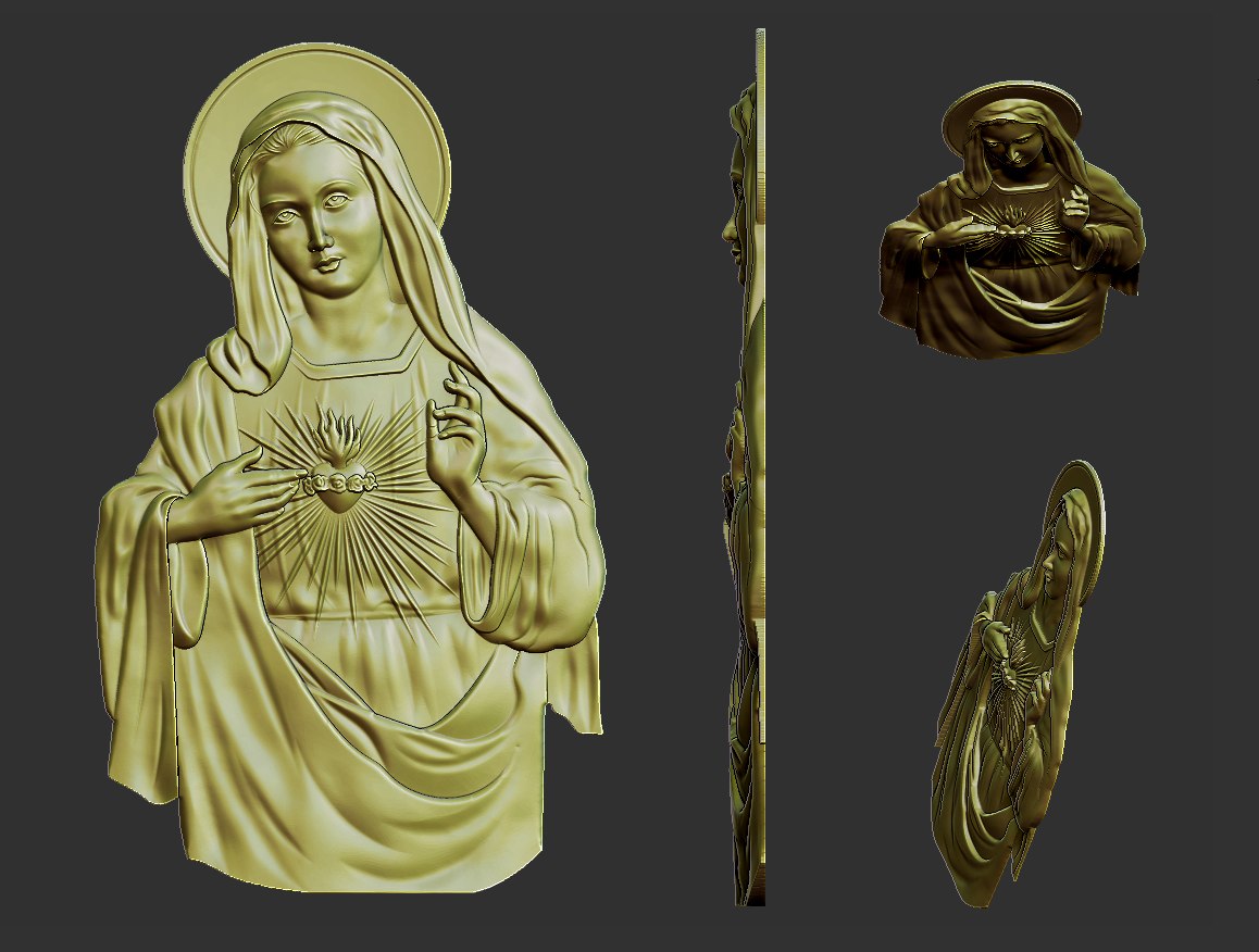 Virgin mary 3D model - TurboSquid 1607732