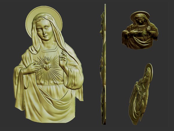 Virgin Mary Statue STL Models for Download | TurboSquid