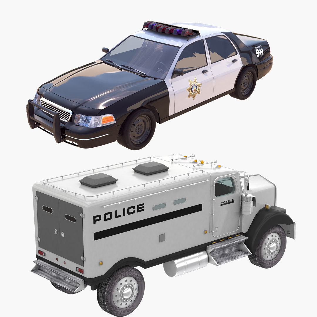 3D police car - TurboSquid 1607890