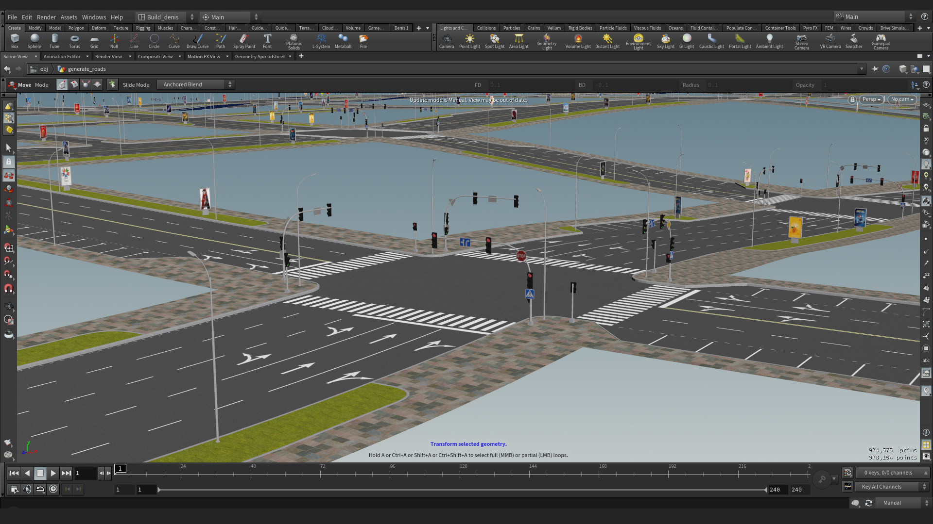 Houdini city roads generator 3D - TurboSquid 1607927