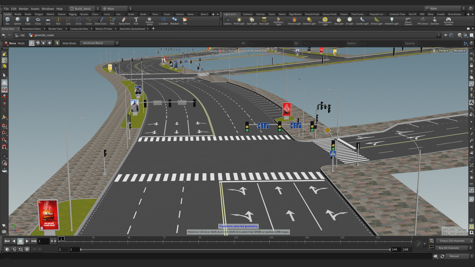 Houdini city roads generator 3D - TurboSquid 1607927