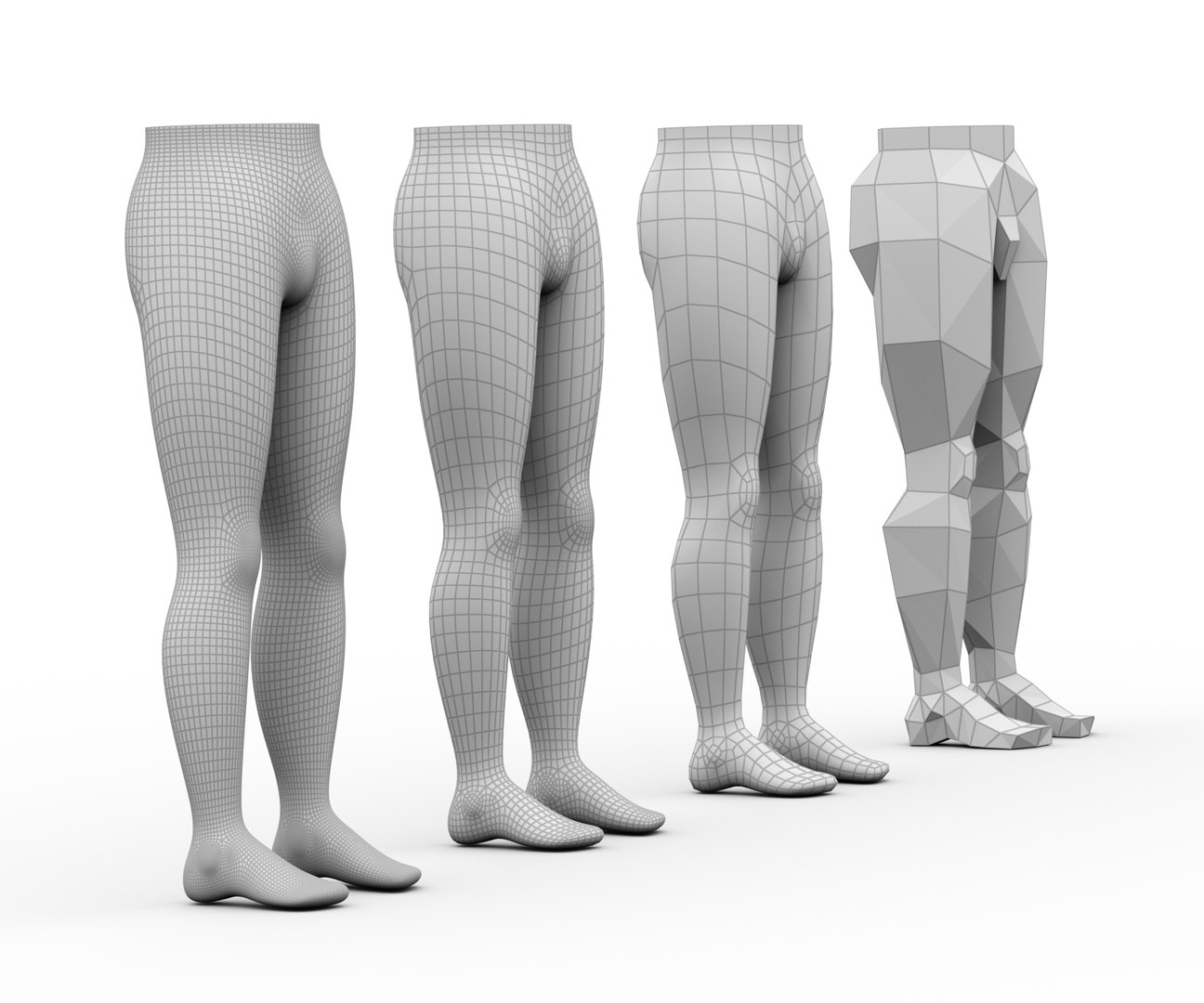 3D legs - TurboSquid 1596176