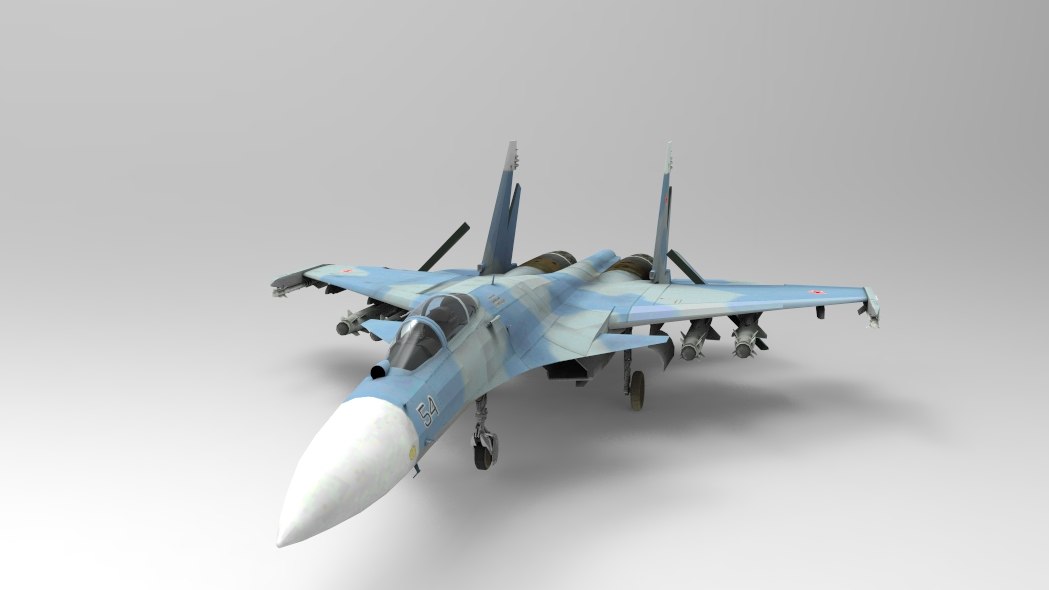 3D sukhoi su-37 - TurboSquid 1608285