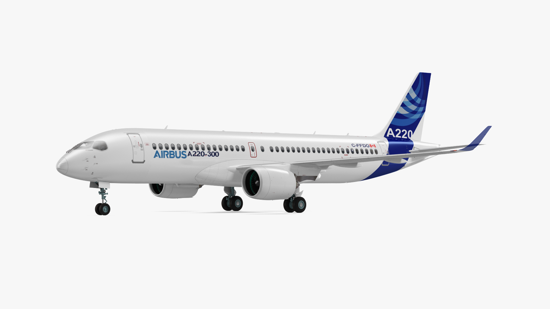 3D airbus a220 300 interior model - TurboSquid 1608806