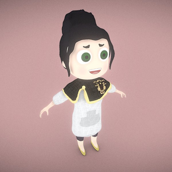 Charmy chibi 3D - TurboSquid 1608726