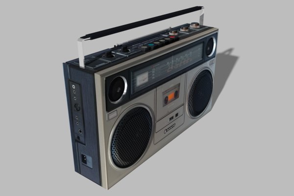 Ghetto blaster retro 3D - TurboSquid 1608862