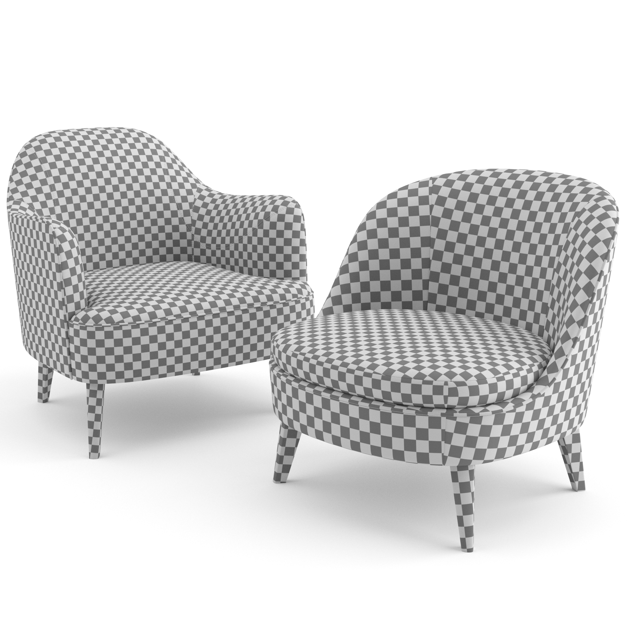 Armchairs dragonfly flexform lysandre 3D model - TurboSquid 1608367