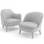 Armchairs dragonfly flexform lysandre 3D model - TurboSquid 1608367