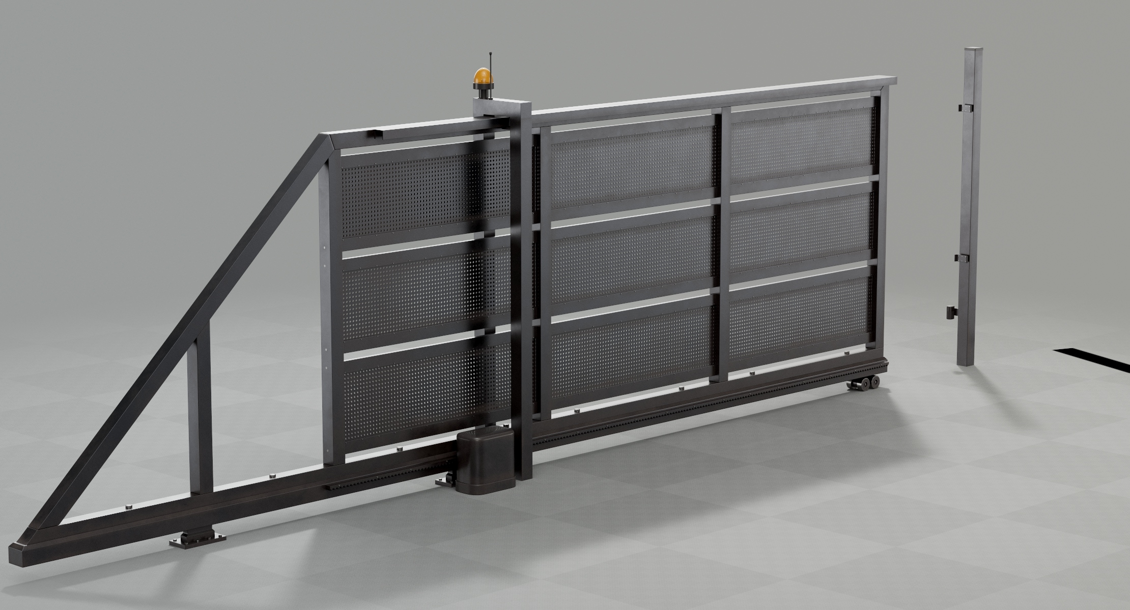 Gate sliding 3D model - TurboSquid 1609033