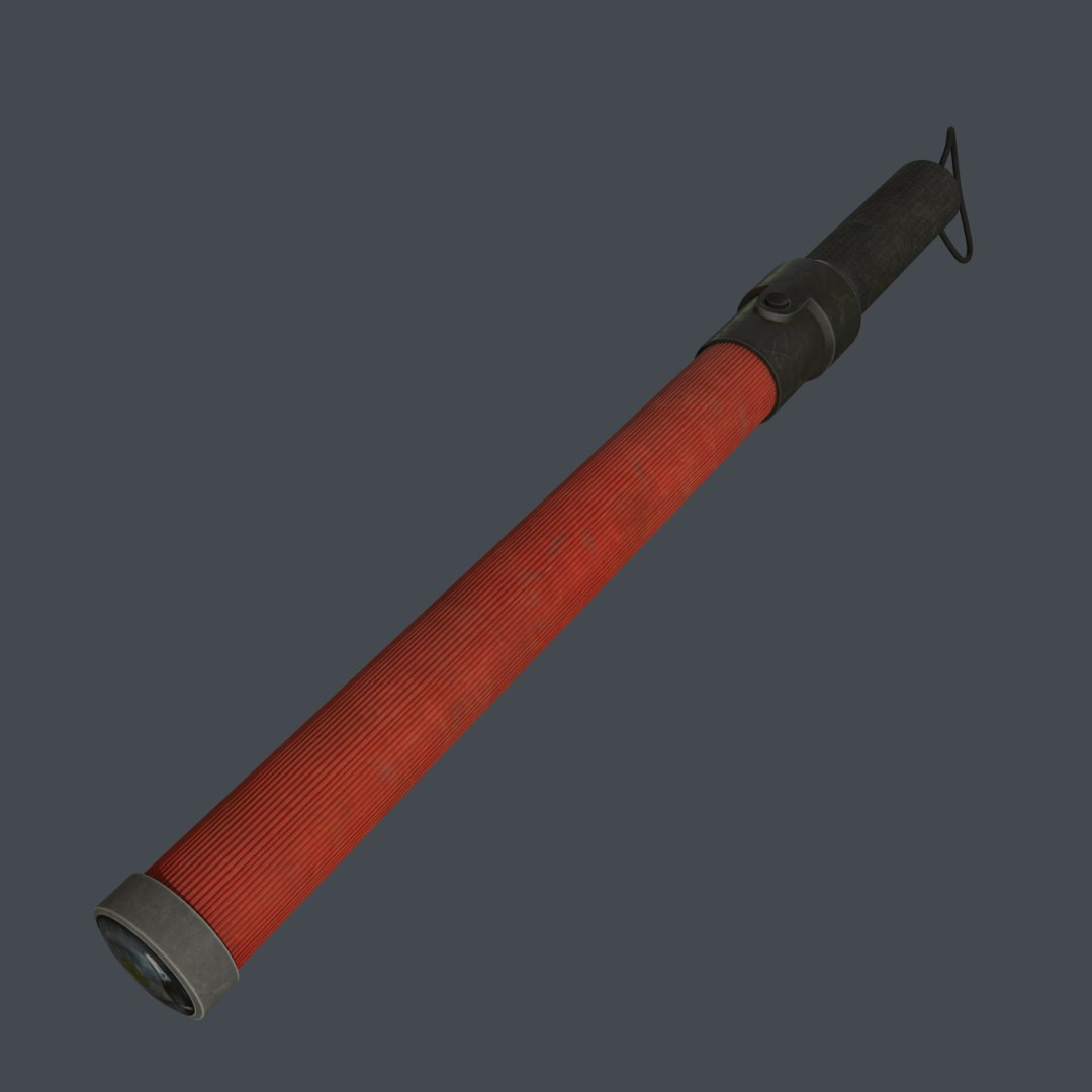 Safety illuminated baton 3D model - TurboSquid 1608940