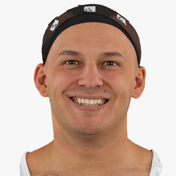 3D marcus human head smile model - TurboSquid 1609061