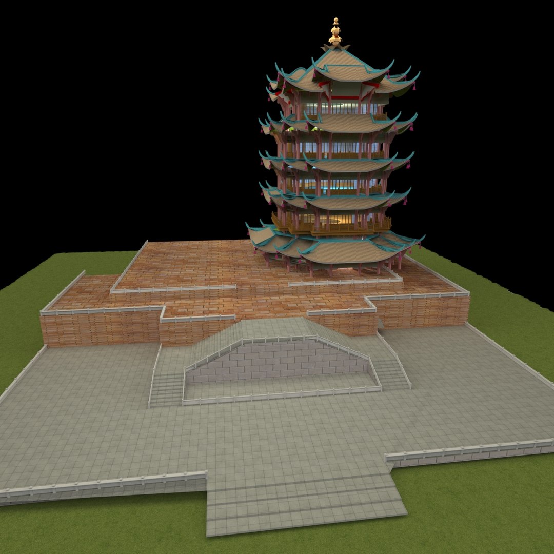 Chinese tower 3D model - TurboSquid 1609277