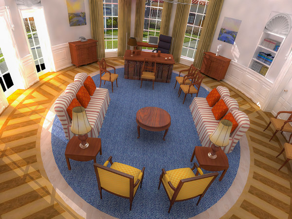 gabinet Owalny Model 3D - TurboSquid 1609345