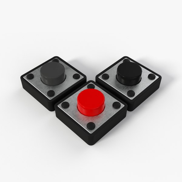 Board push button 3D model - TurboSquid 1609616