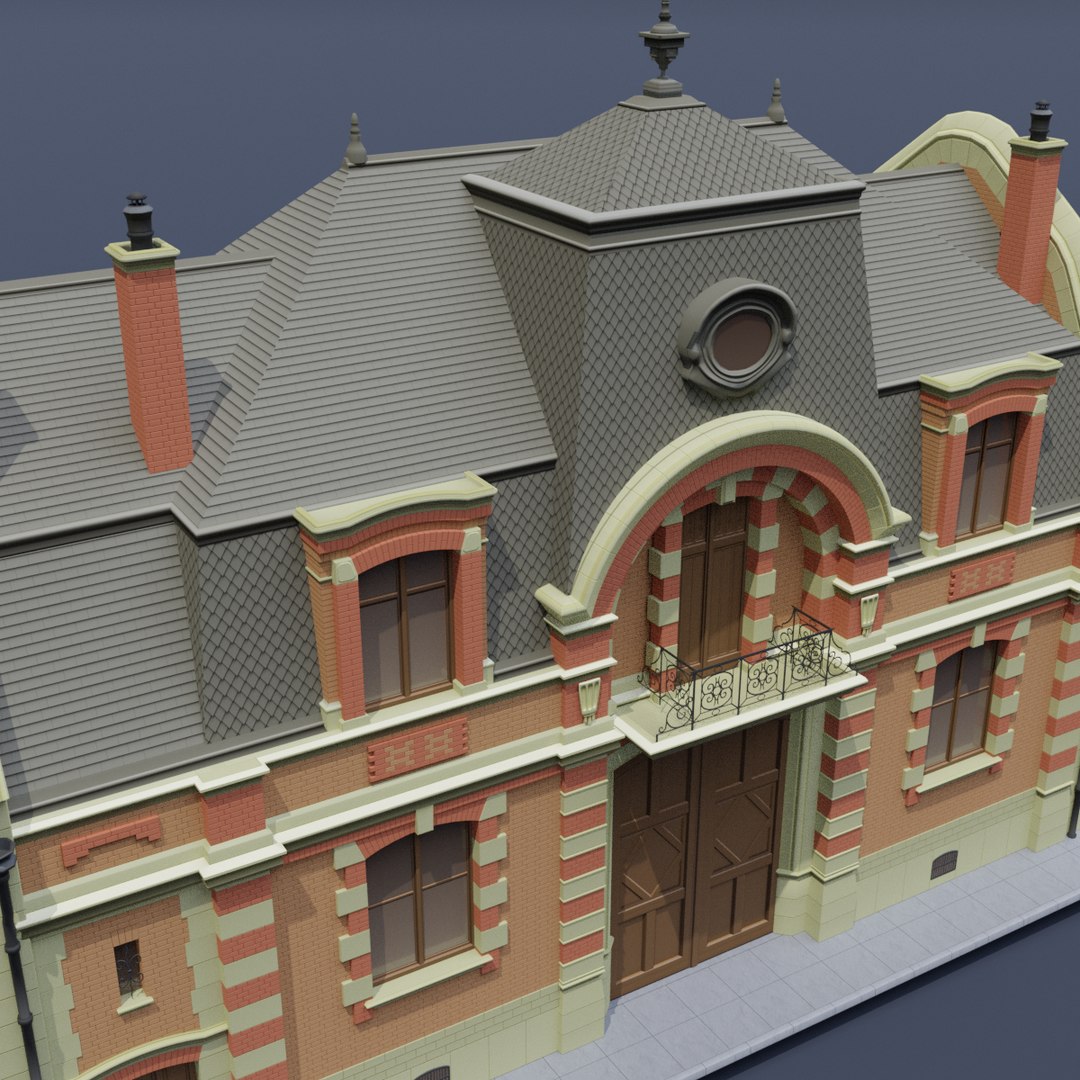 3D victorian house model - TurboSquid 1609931