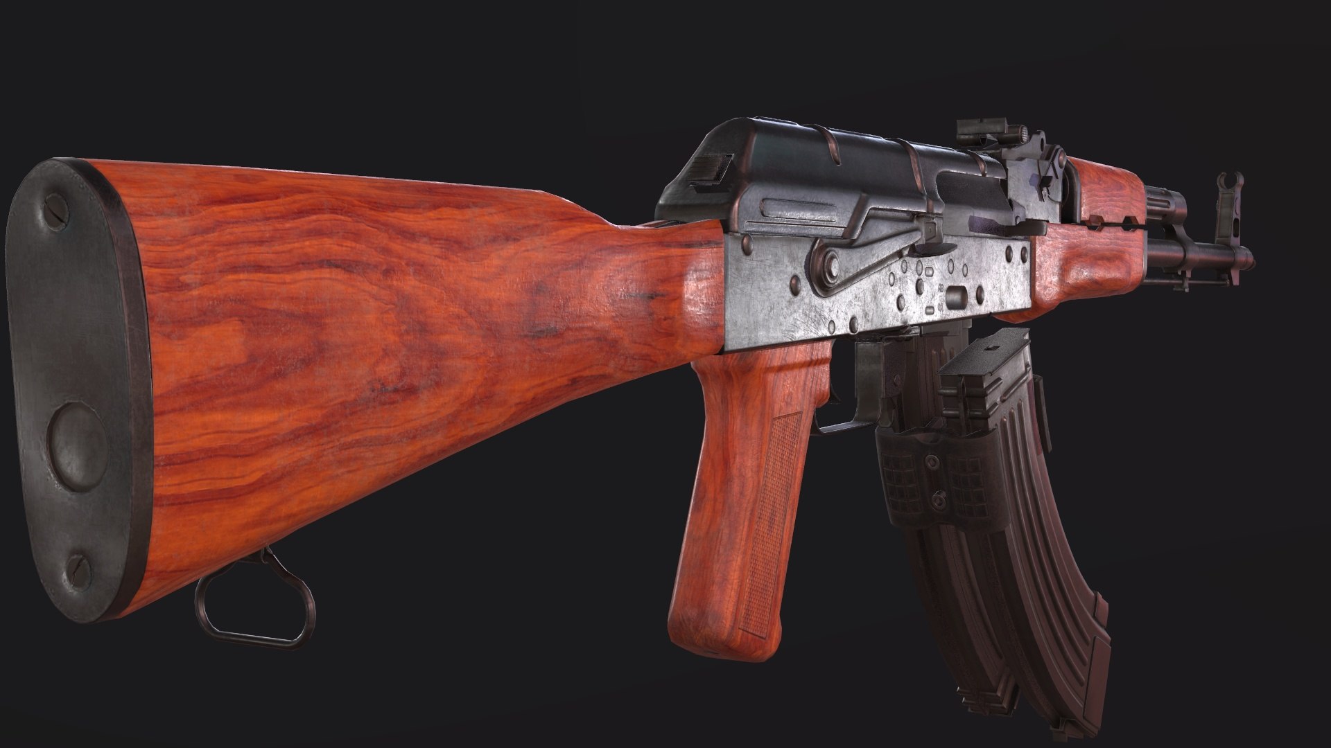 3D akm rifle highpoly - TurboSquid 1610020