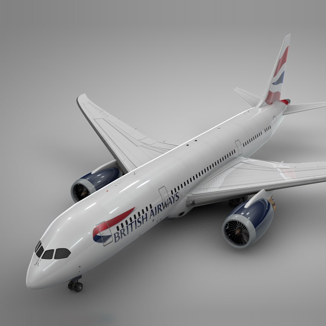 3D model boeing 787 dreamliner british airways - TurboSquid 1610117