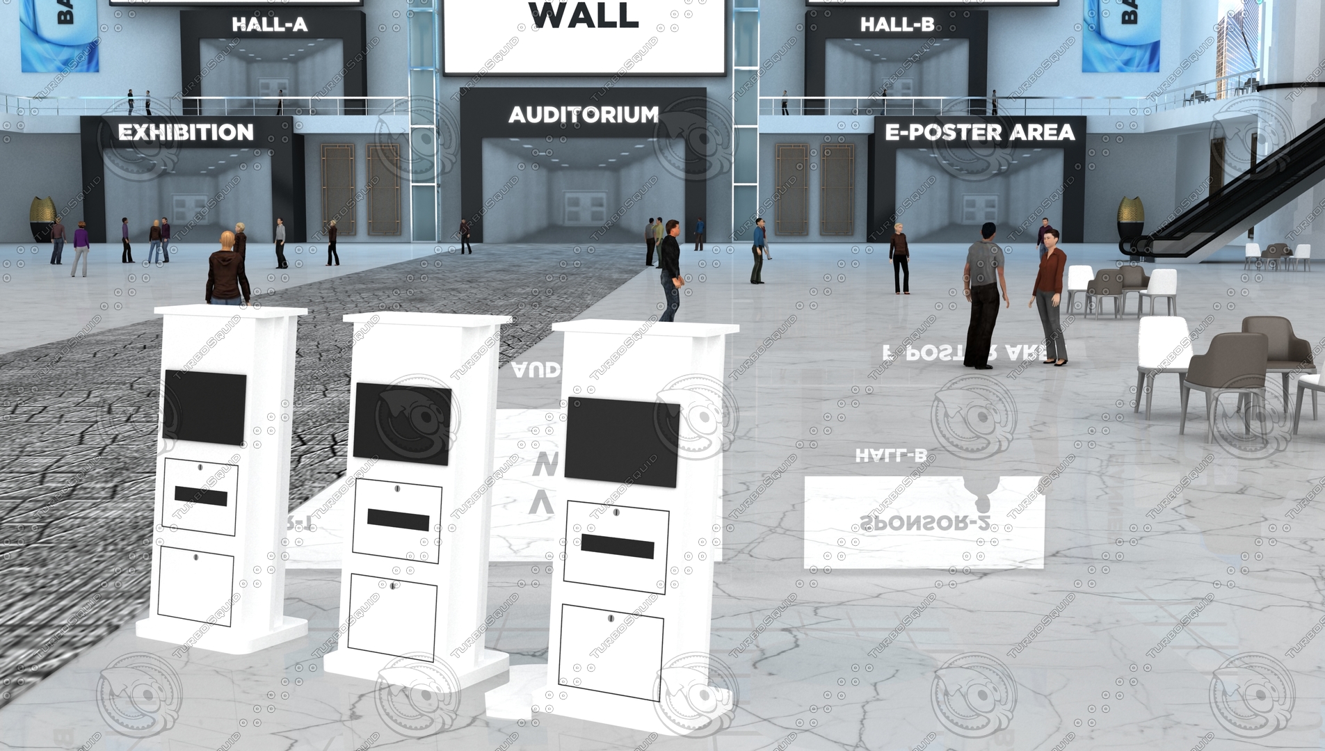 Auditorium virtual 3D - TurboSquid 1610067