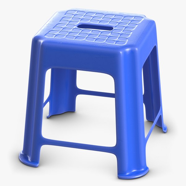 3D hard plastic stool - TurboSquid 1610330
