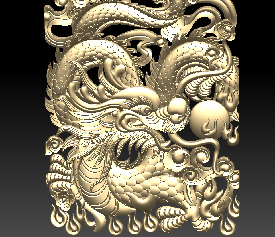 Dragon relief pendant 3D model - TurboSquid 1610508