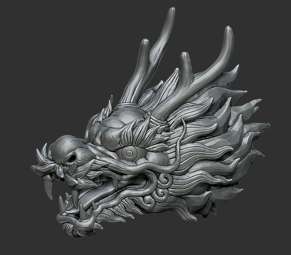 Dragon head model - TurboSquid 1610577