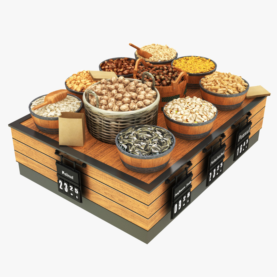 Nut display stand 3D model - TurboSquid 1610608