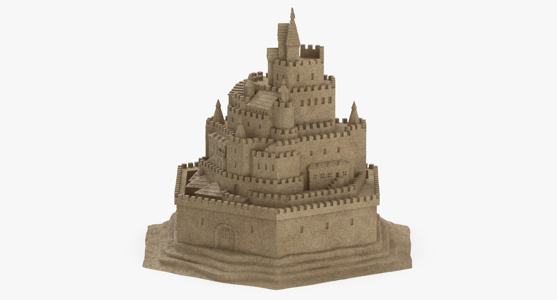 Sand castle 01 3D model - TurboSquid 1610618