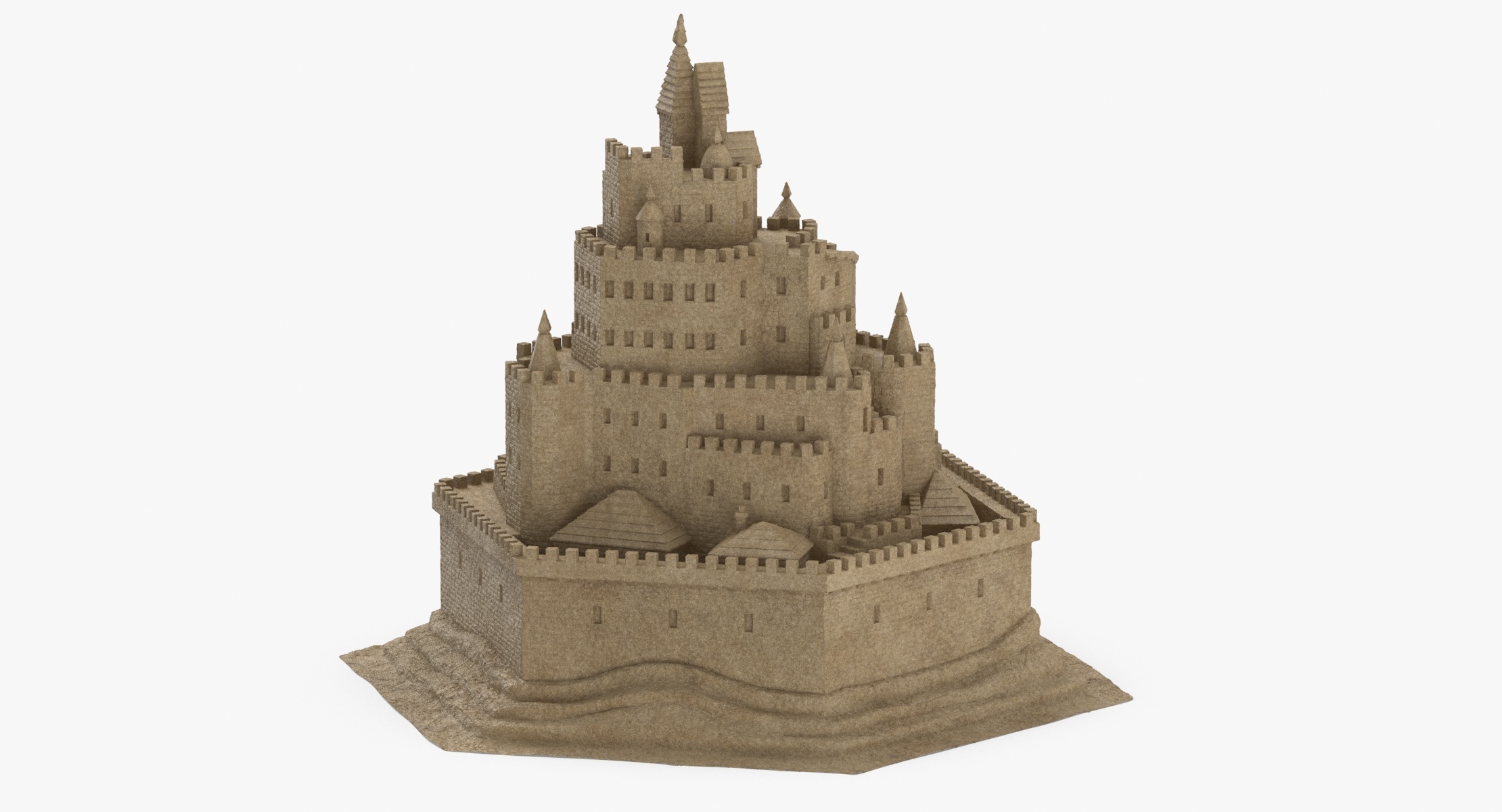 Sand castle 01 3D model - TurboSquid 1610618