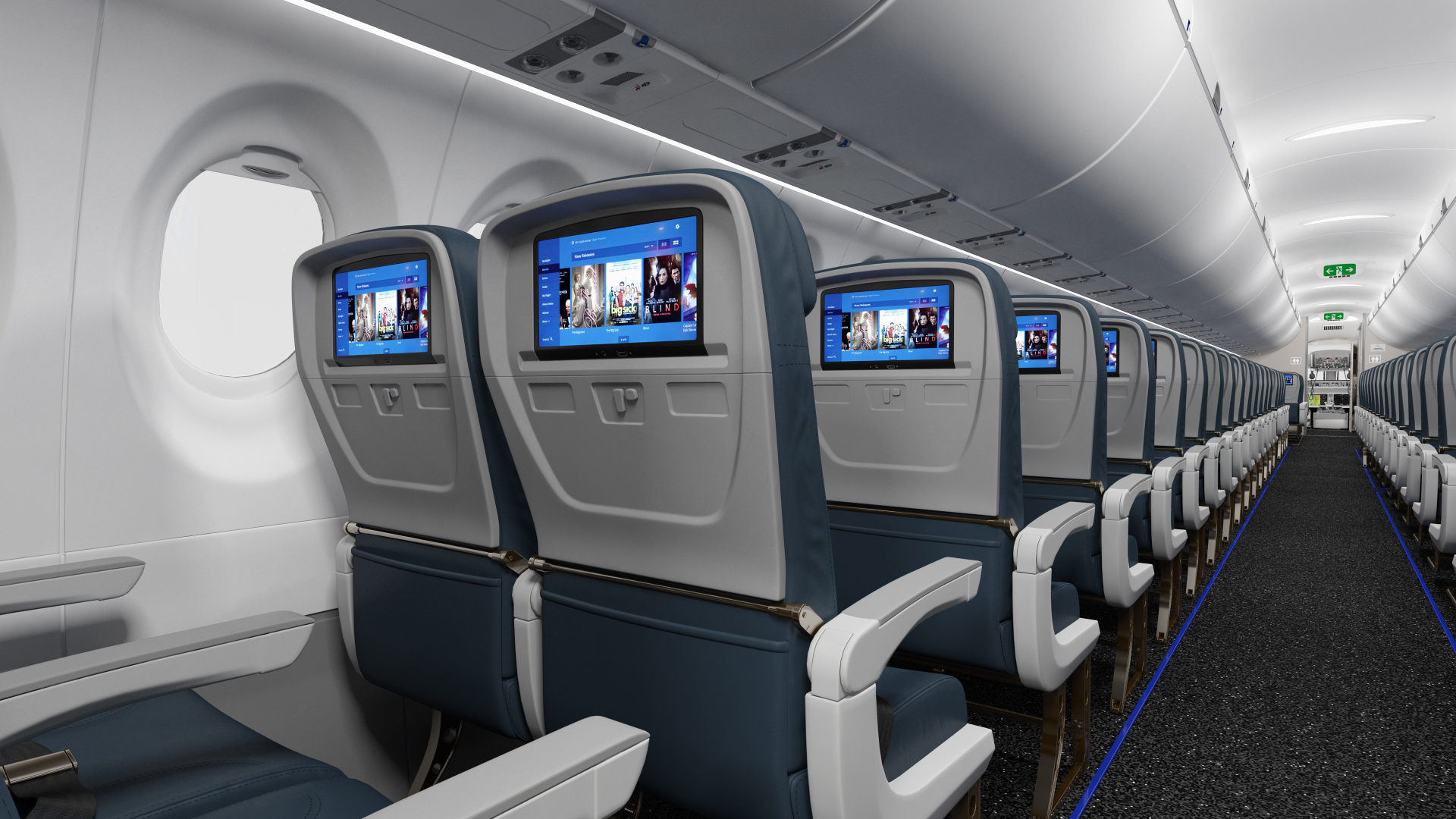 3D airbus a220 100 interior - TurboSquid 1610996