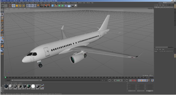 3D airbus a220 100 interior - TurboSquid 1610996