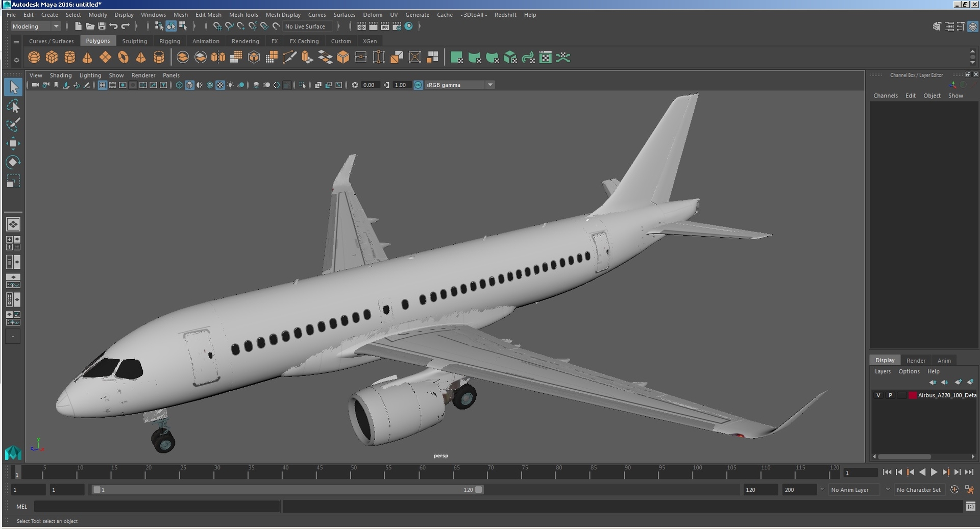 3D airbus a220 100 interior - TurboSquid 1610996