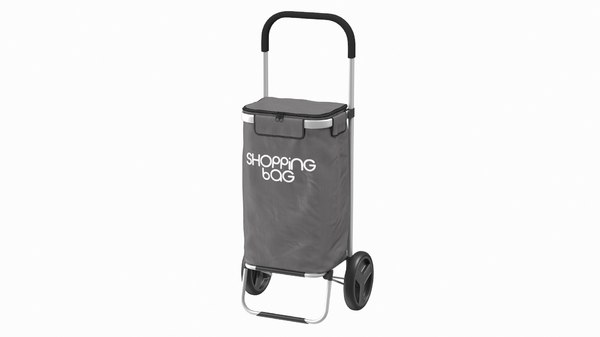 3D model cotton shopping trolley - TurboSquid 1611003