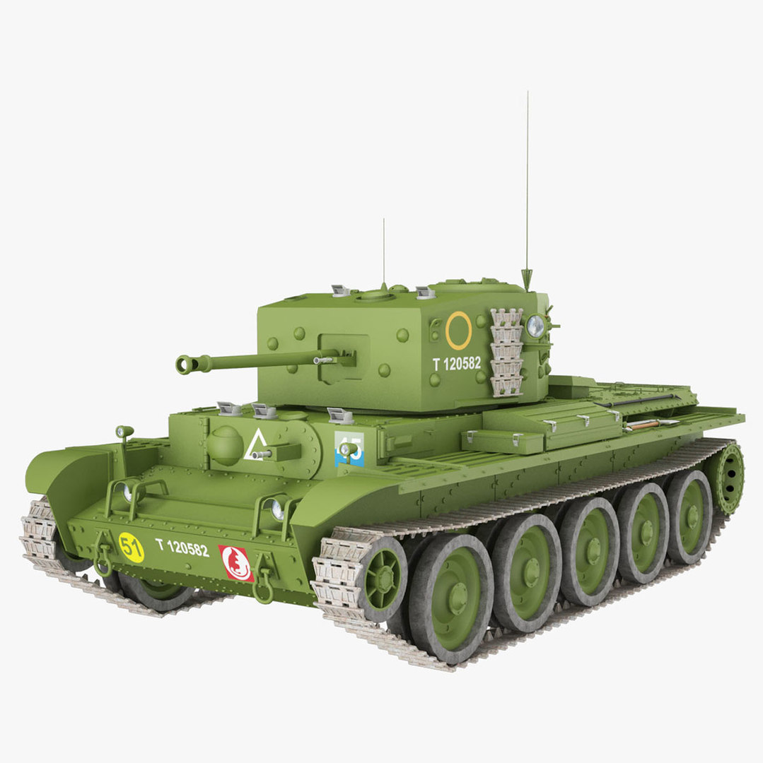 Cromwell iv 27m green 3D model - TurboSquid 1611041