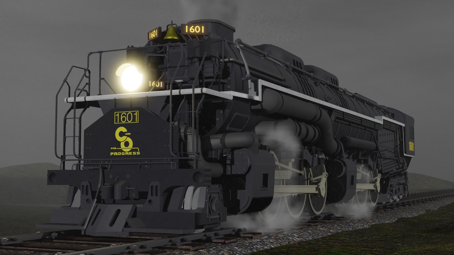 Allegheny h-8 1601 train model - TurboSquid 1611095