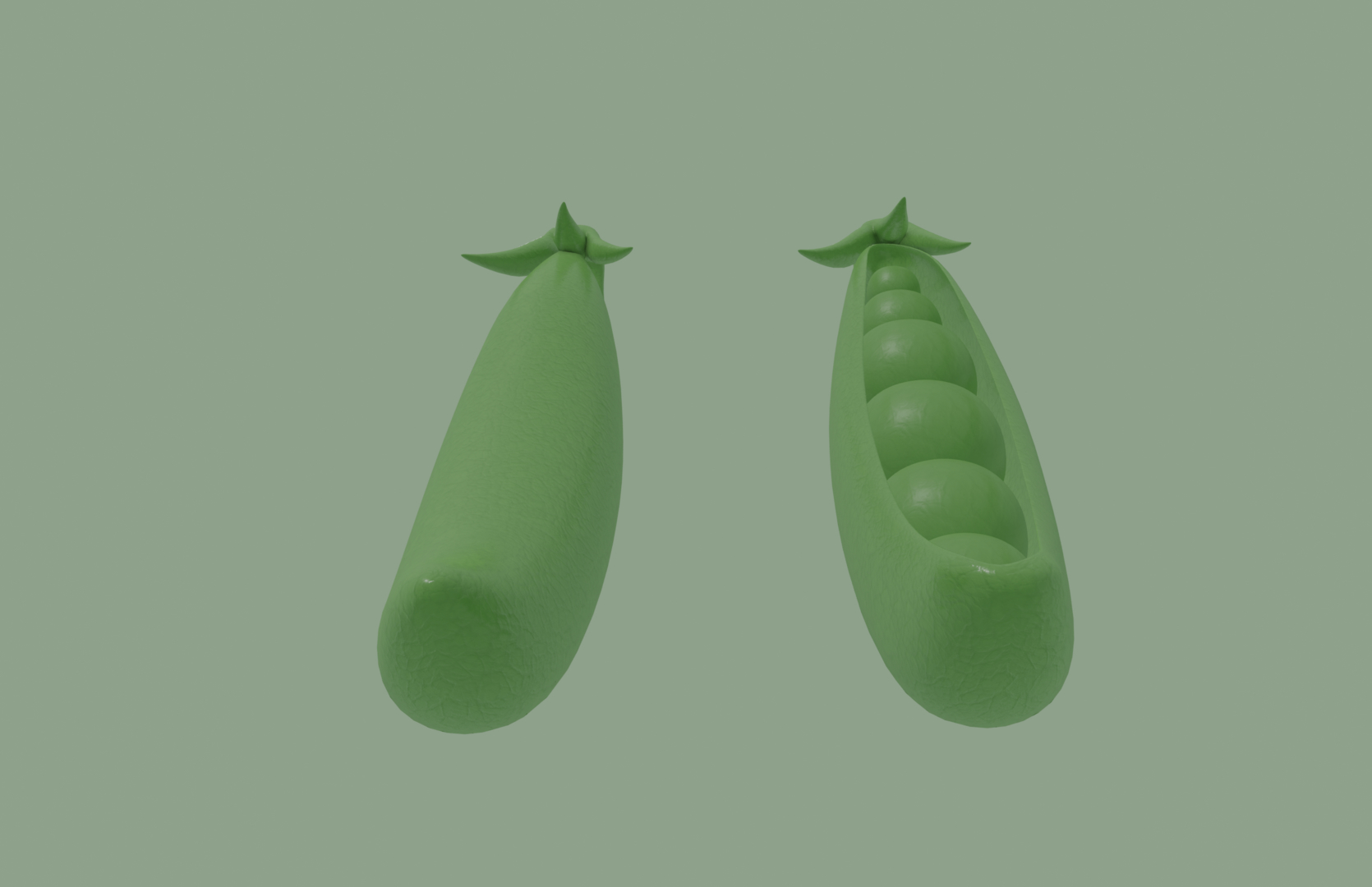 Green pea 3D model - TurboSquid 1611110