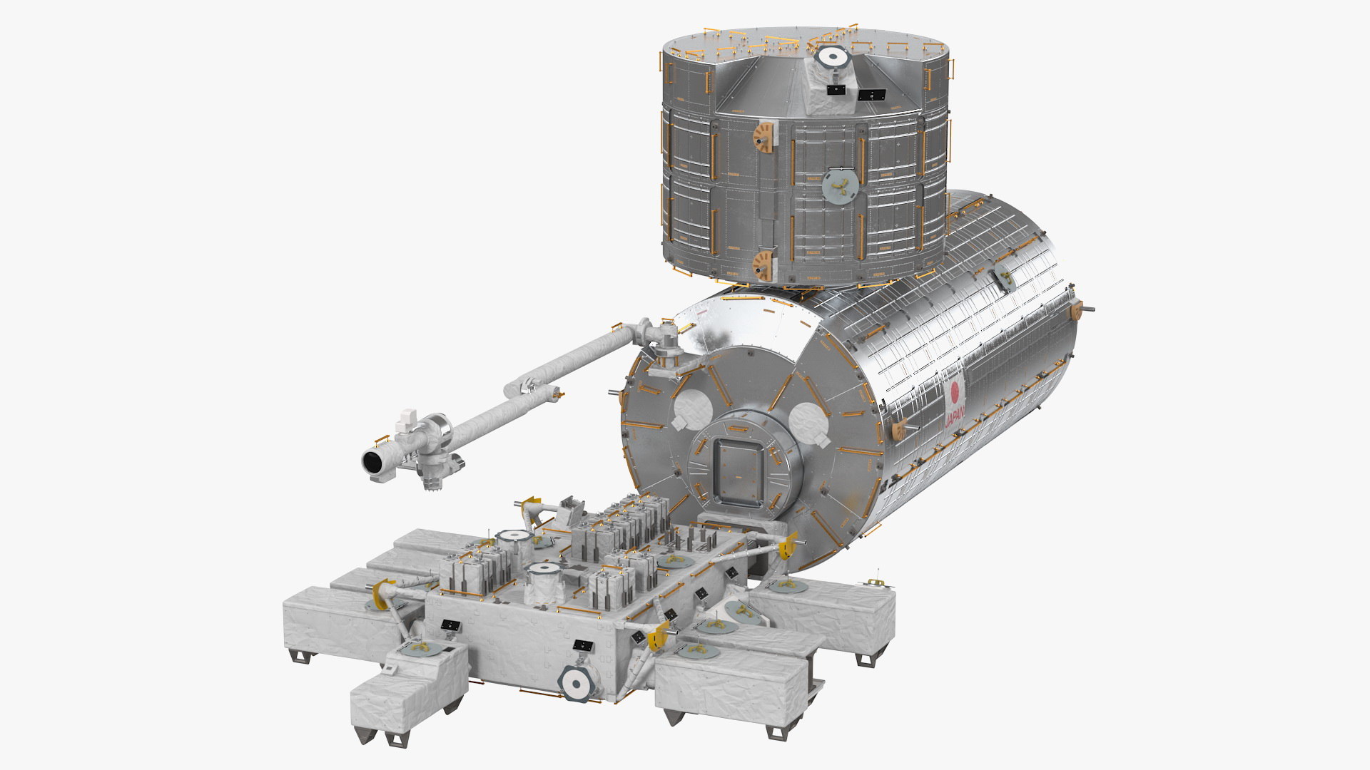 Iss japanese experiment module model - TurboSquid 1611301