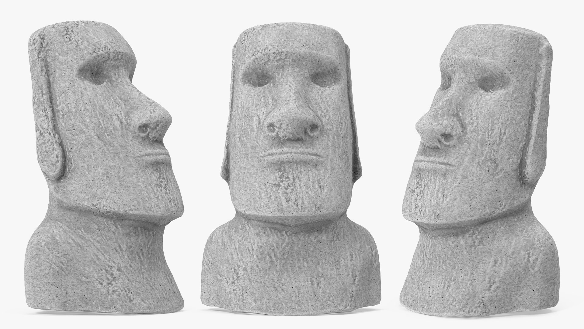Easter island rock moai 3D - TurboSquid 1611291